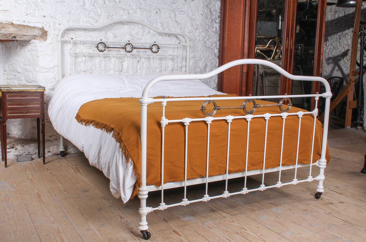Pretty and Airy French Iron and Brass Kingsize